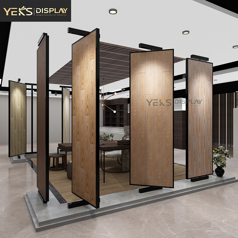 rotating flooring display stands double size - yeksdisplay